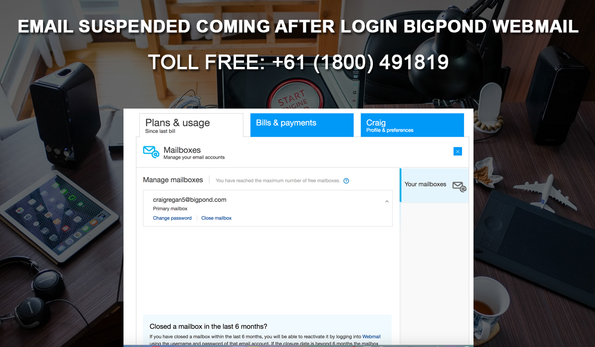 Email Suspended Coming after Login BigPond Webmail - Bigpond Online ...