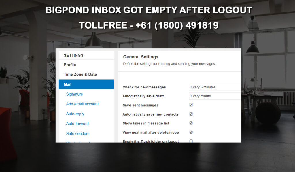 Bigpond Inbox Got empty after Logout - Bigpond Online Service +61 (1800 ...