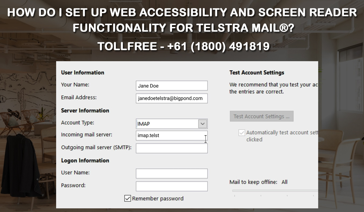 How do I set up Web Accessibility and Screen Reader Functionality for Telstra Mail®? - Bigpond ...