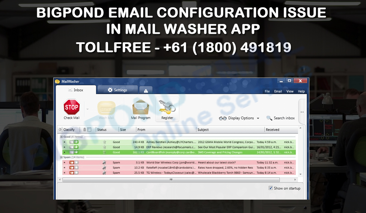 Bigpond Email Configuration issue in Mail Washer App - Bigpond Online ...