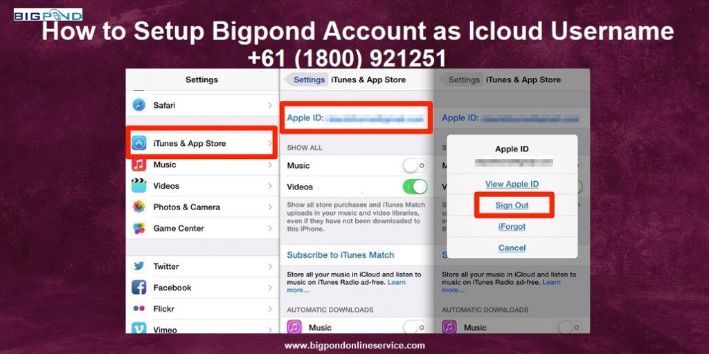 How to Setup Bigpond Account as iCloud Username - Bigpond Online ...