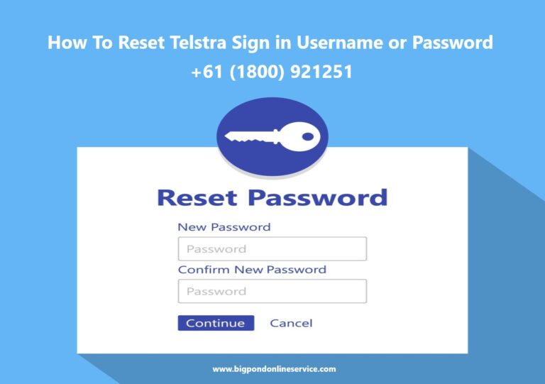 How to Reset Telstra Sign in Username and Password - Bigpond Online ...