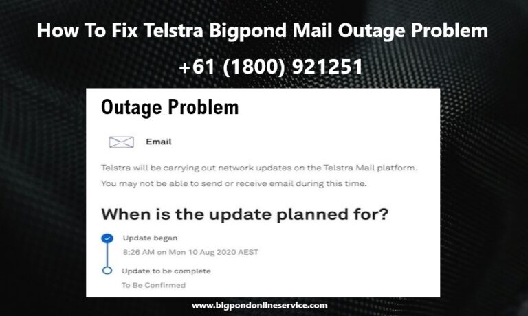 How to Fix Telstra Bigpond Mail Outage Problem - Bigpond Online Service ...